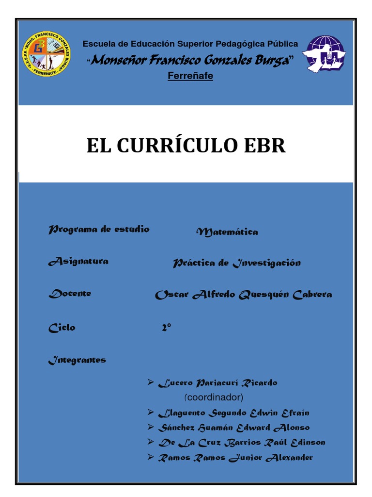 El Curriculo Ebr Monografia 6 | PDF