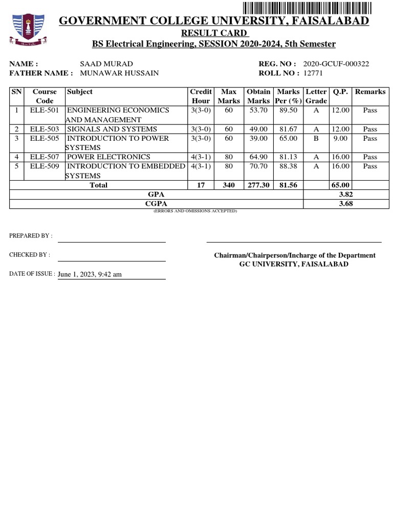 ELE-509 | PDF | Computing | Computer Engineering