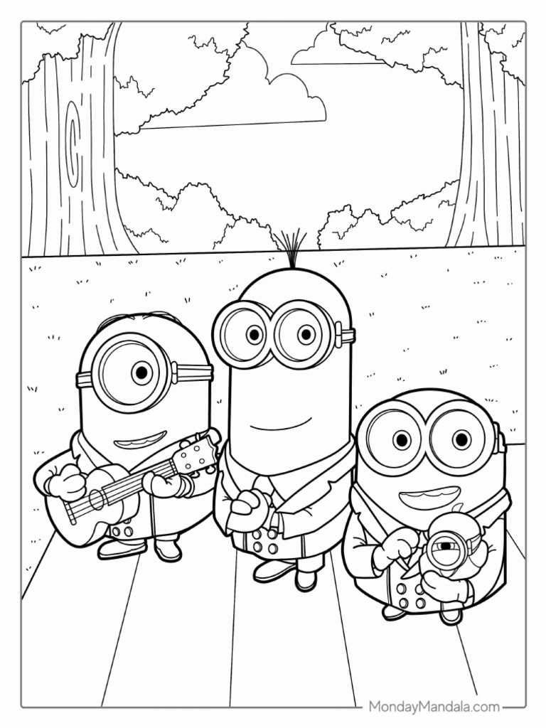 Bob Kevin and Stuart Coloring Sheet | PDF