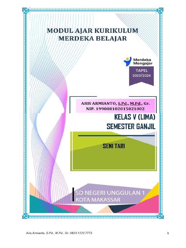 Modul Seni Tari Kls V Sms 1 | PDF