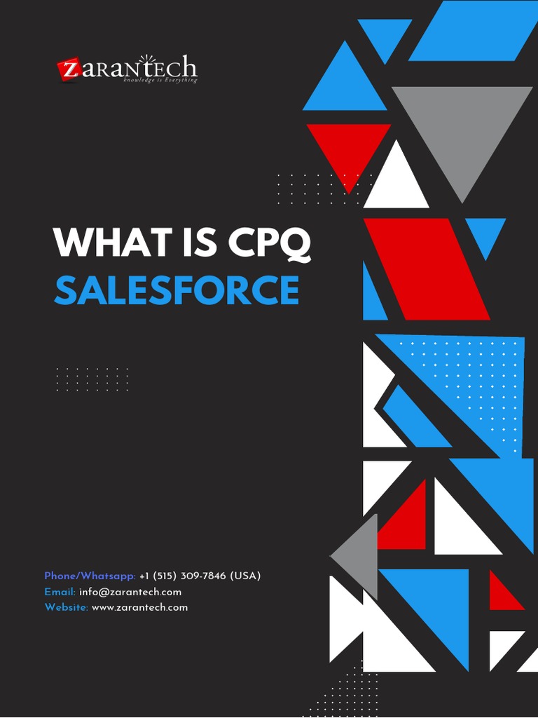 What Is CPQ: Salesforce | PDF