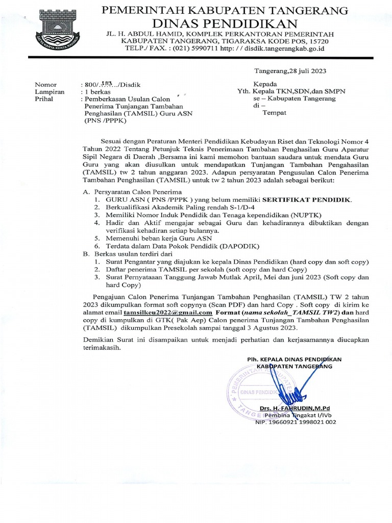 Edaran Tamsil TW 2 | PDF