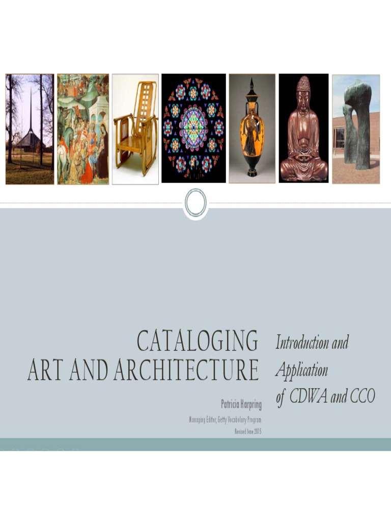 CDWA and CCO: Cataloging Standards Guide | PDF