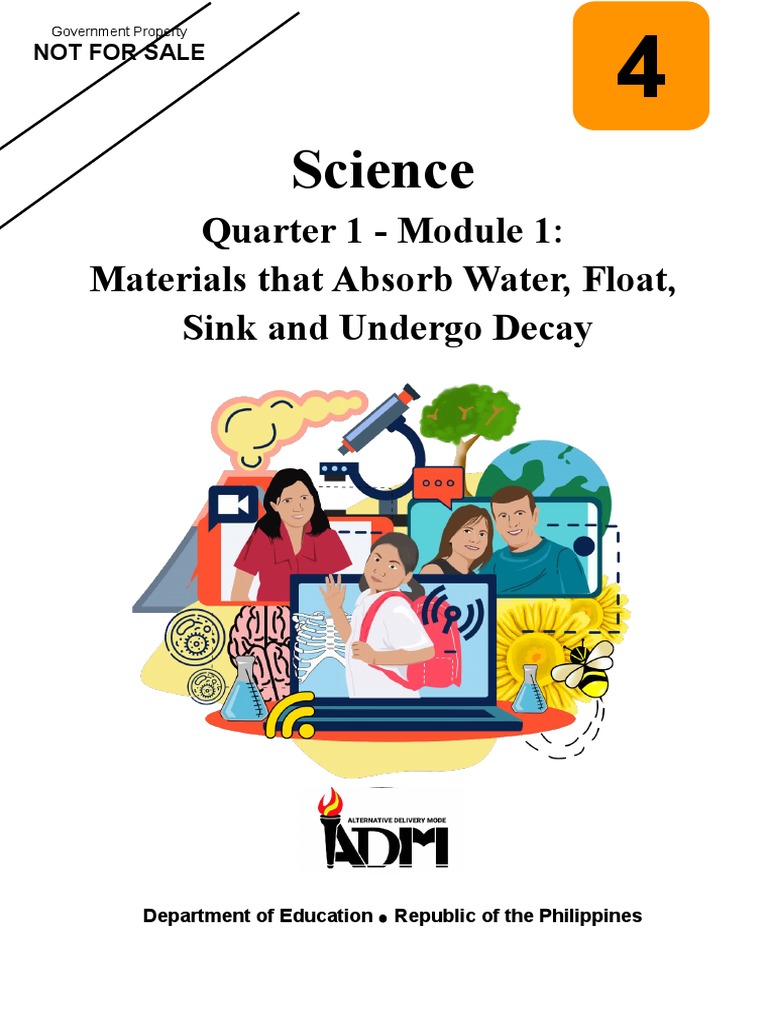 Science4 - Q1 - Module1 - Materials That Absorb Water Float Sink and Undergo Decay - Version3 | PDF