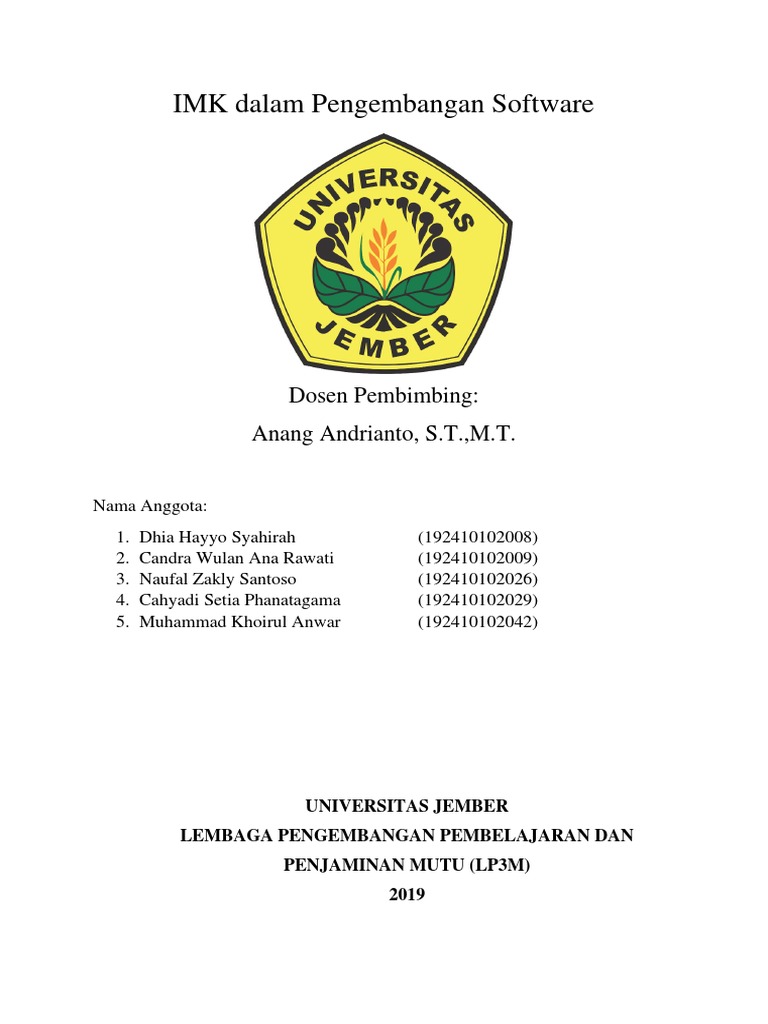 IMK Dalam Pengembangan Software | PDF
