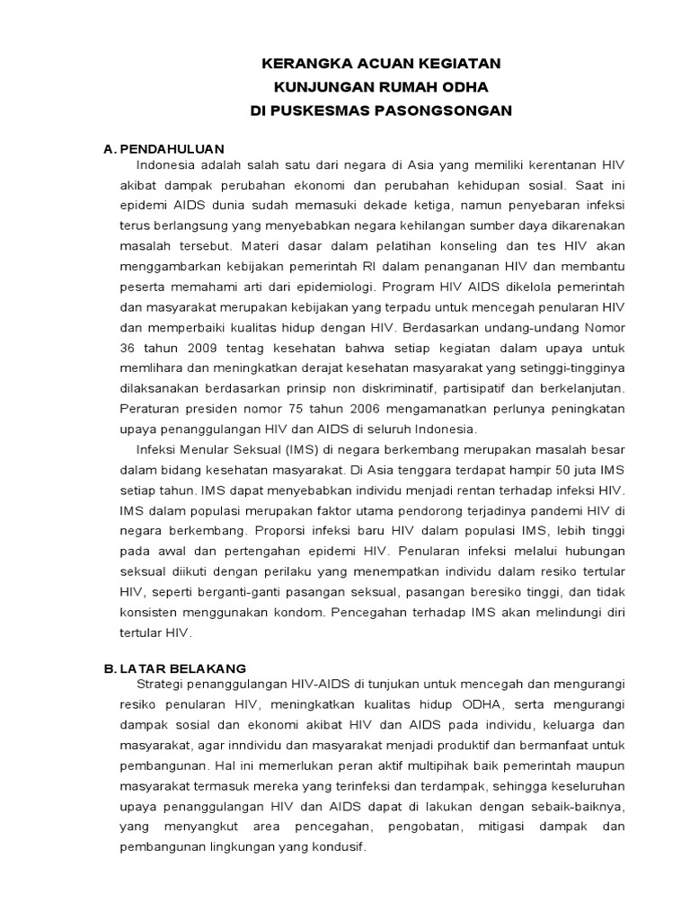 Kak Program Hiv Aids | PDF