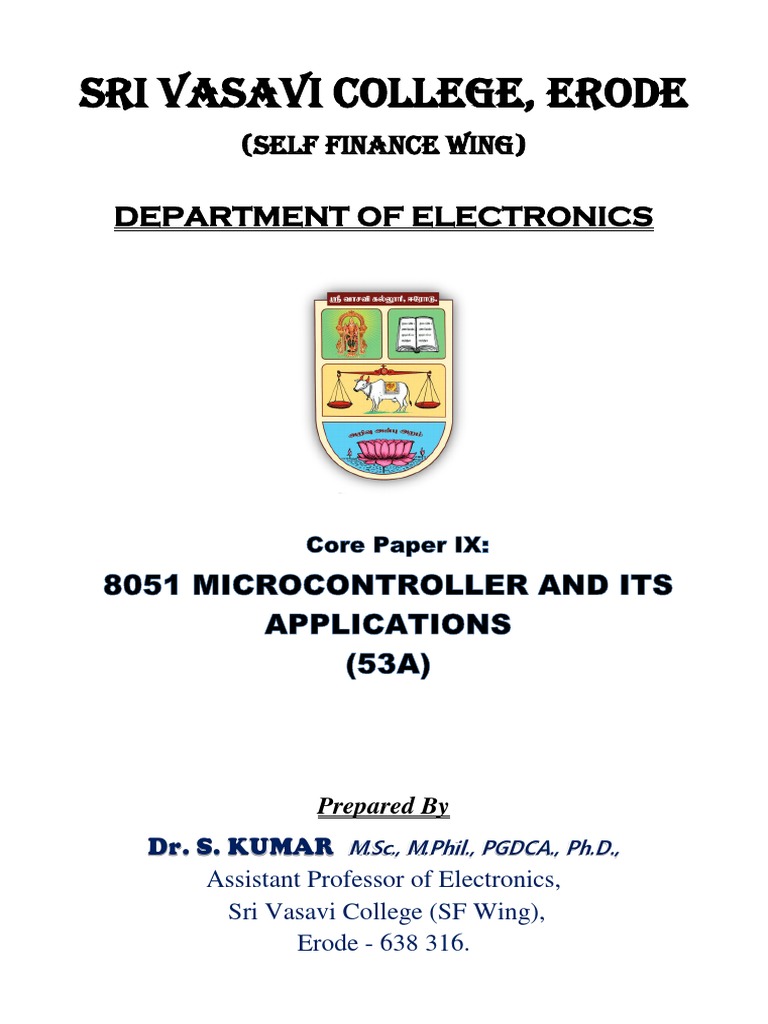 8051 Microcontroller (Final) | PDF