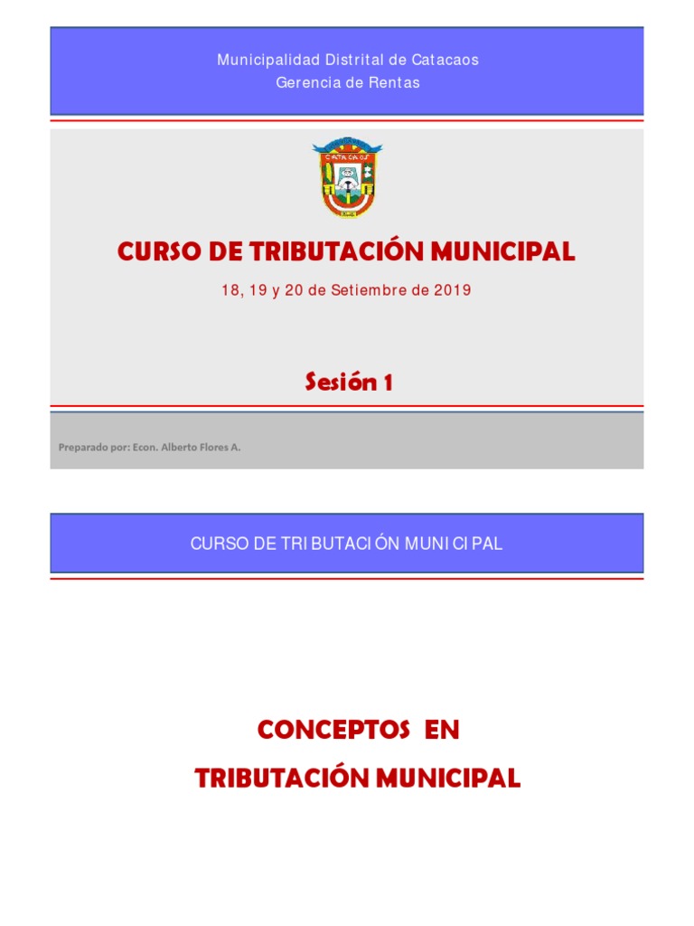 Sesión A1 Curso Catacaos 2019 | PDF