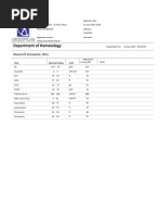 PERIPHERAL BLOOD SMEAR EXAMINATION Test Report Format Example Sample ...
