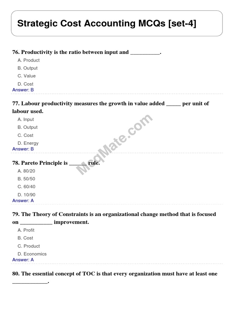 Strategic Cost Management | PDF | Cost Accounting | Economies