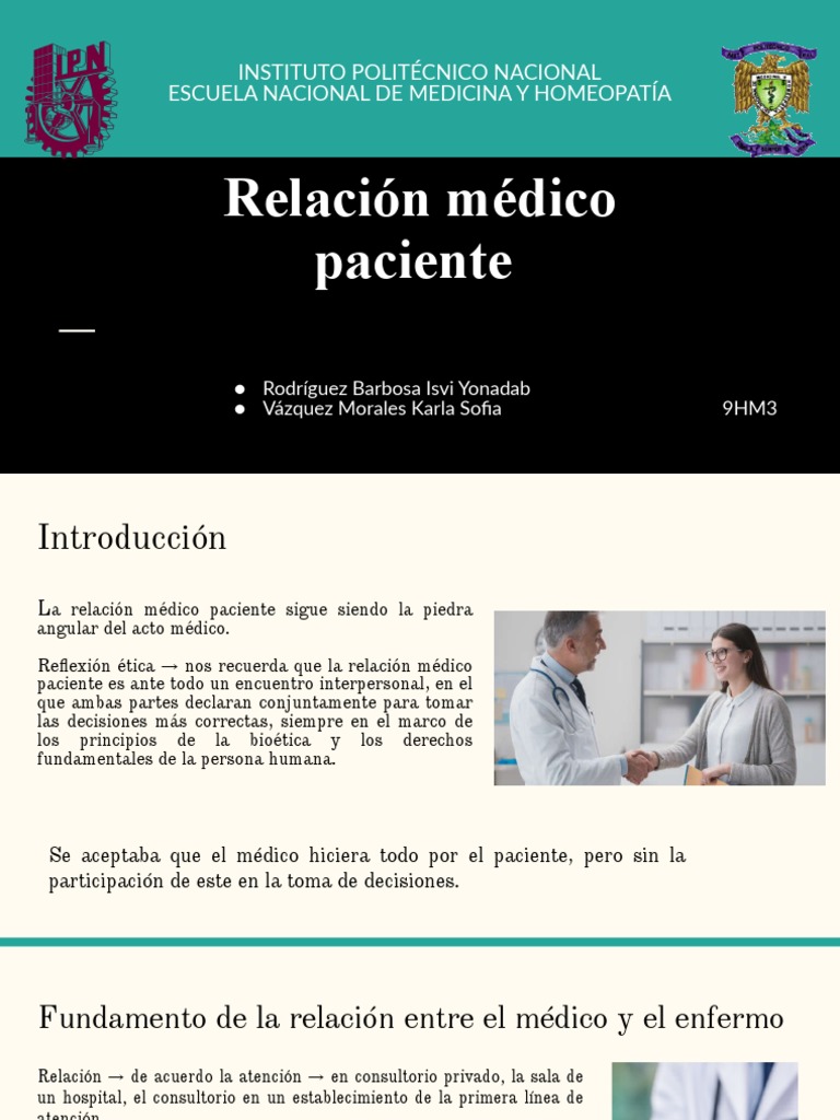 Relación Médico-Paciente | PDF | Medicina