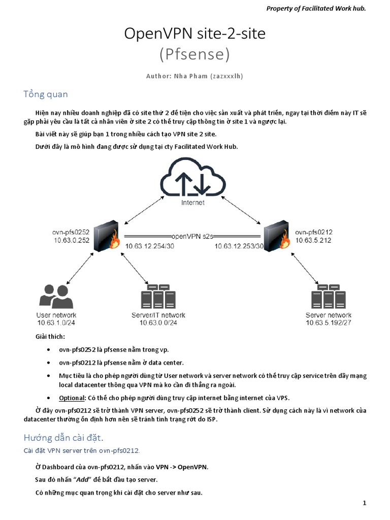 OpenVPN Site 2 Site | PDF