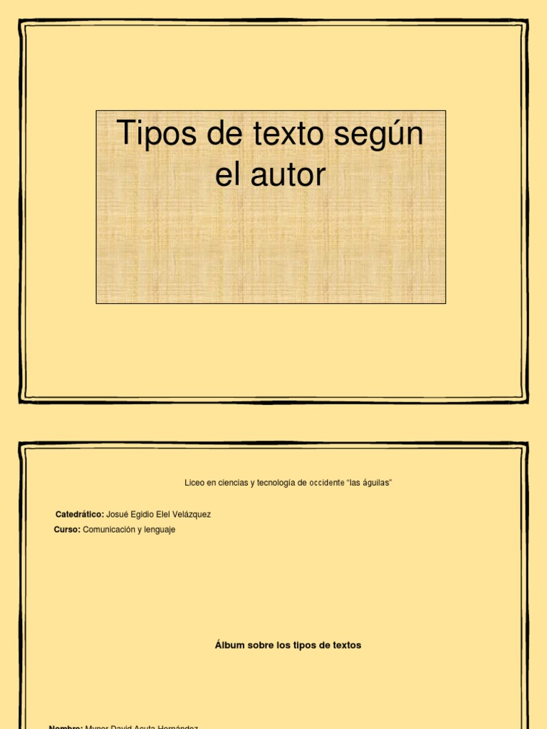 Tipos de Textos | PDF