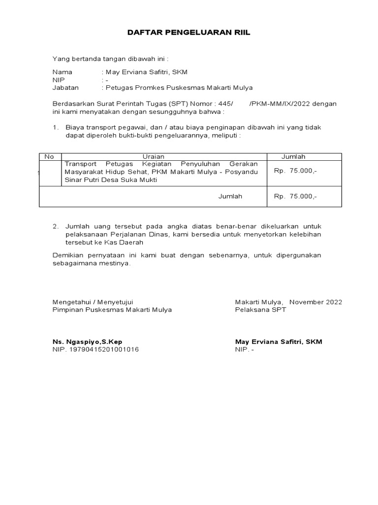 BUKTI RILL (Kak Dio, MBK Win, MBK Indah Dan Mas Fedri) | PDF