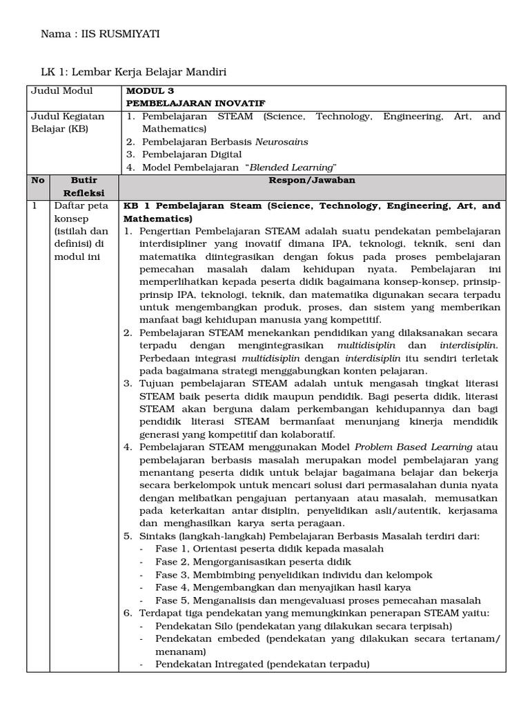 LK 1 - Modul 3 Pedagogik | PDF