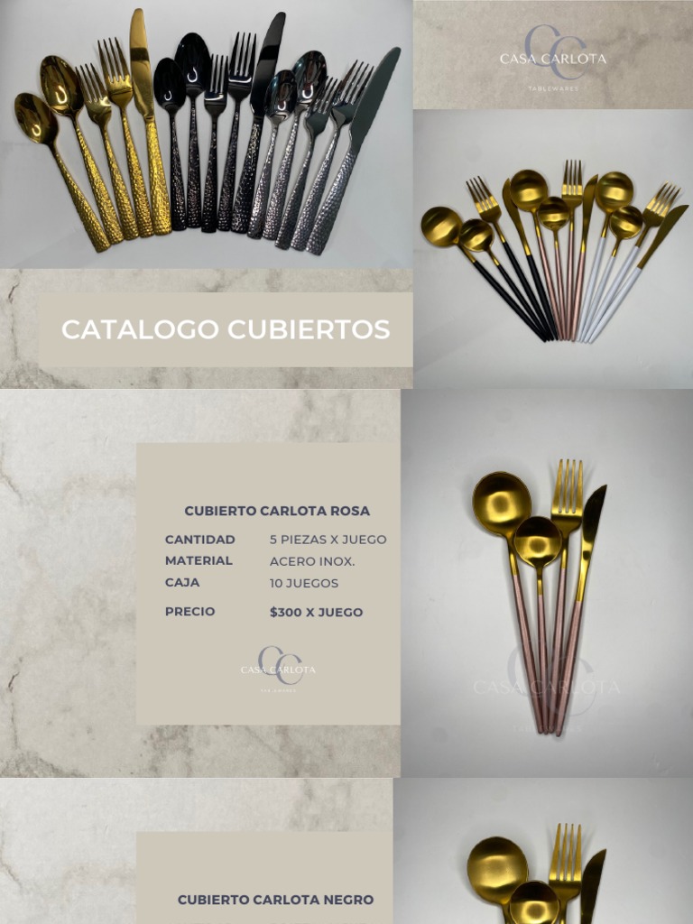 Catalogo Cubiertos | PDF