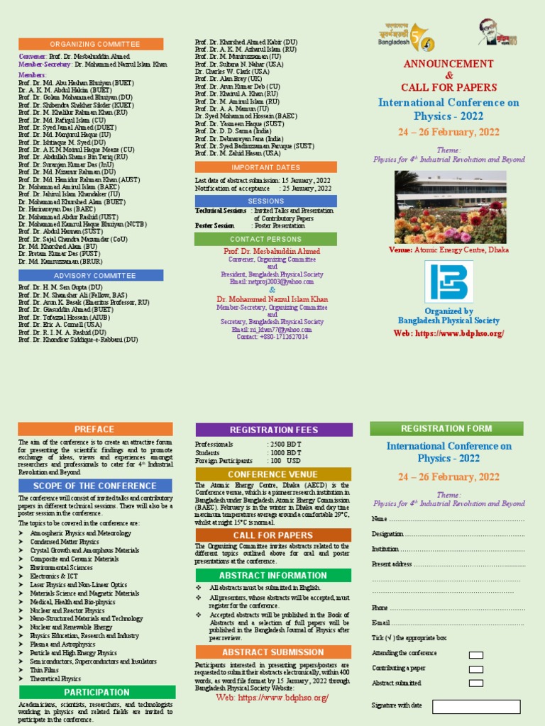 2022 - Flyer - BPS Conference | Download Free PDF | Physics | Physical ...