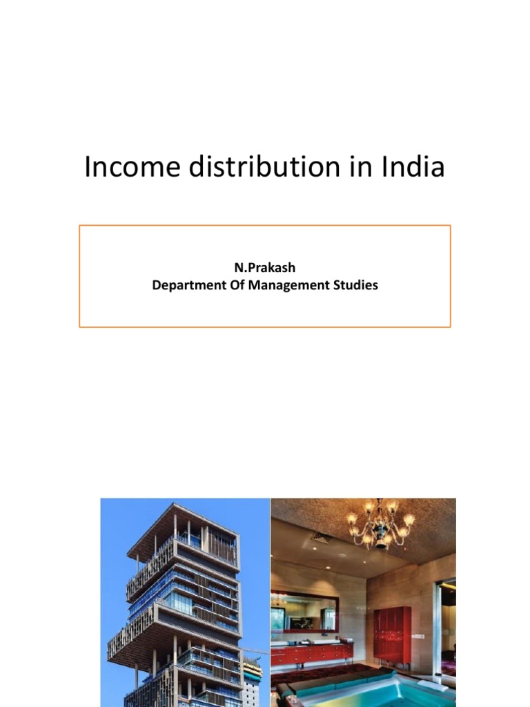 Income Distribution in India | PDF