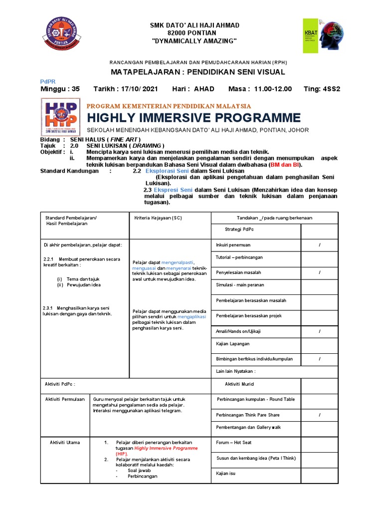 Selaras RPH PSV | PDF