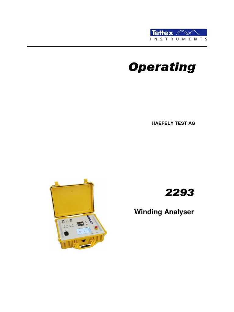 Operating Instructions v2.0 | PDF | Transformer | Alternating Current
