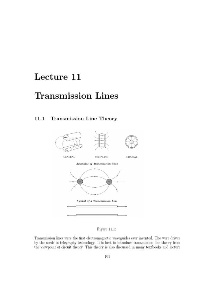Lect 11 | PDF | Transmission Line | Electrical Network Lect 11 | PDF | Transmission Line | Electrical Network