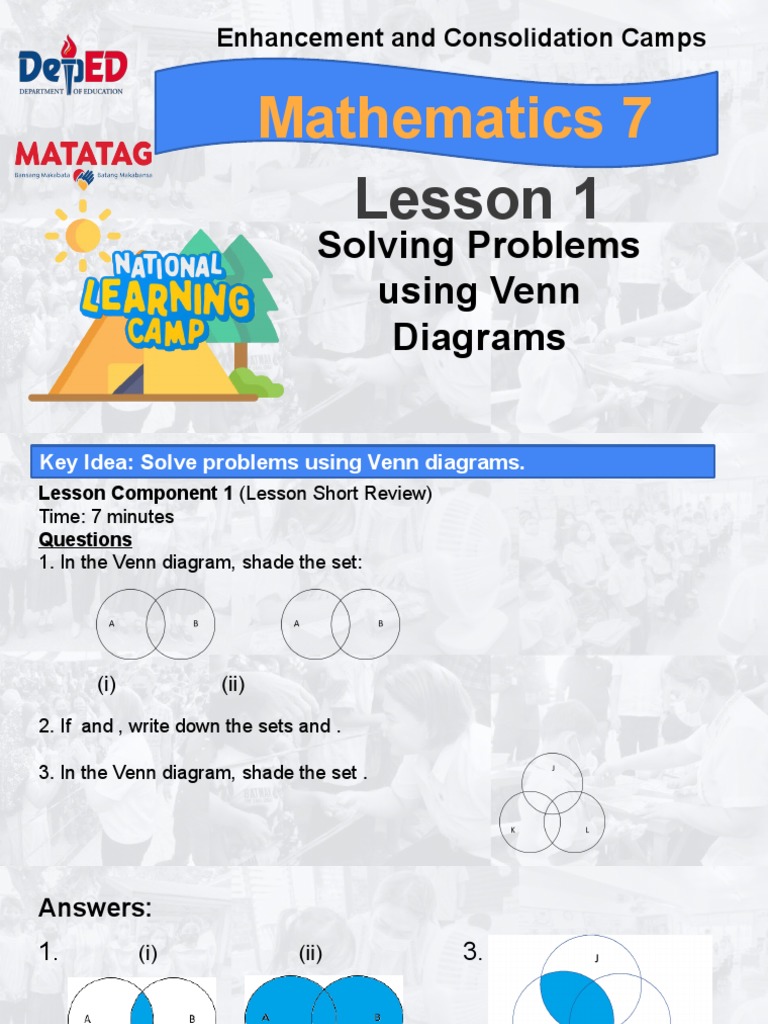 4math Lesson 1 | PDF | Set (Mathematics) | Learning