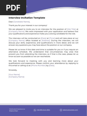 Replying To Interview Invitation