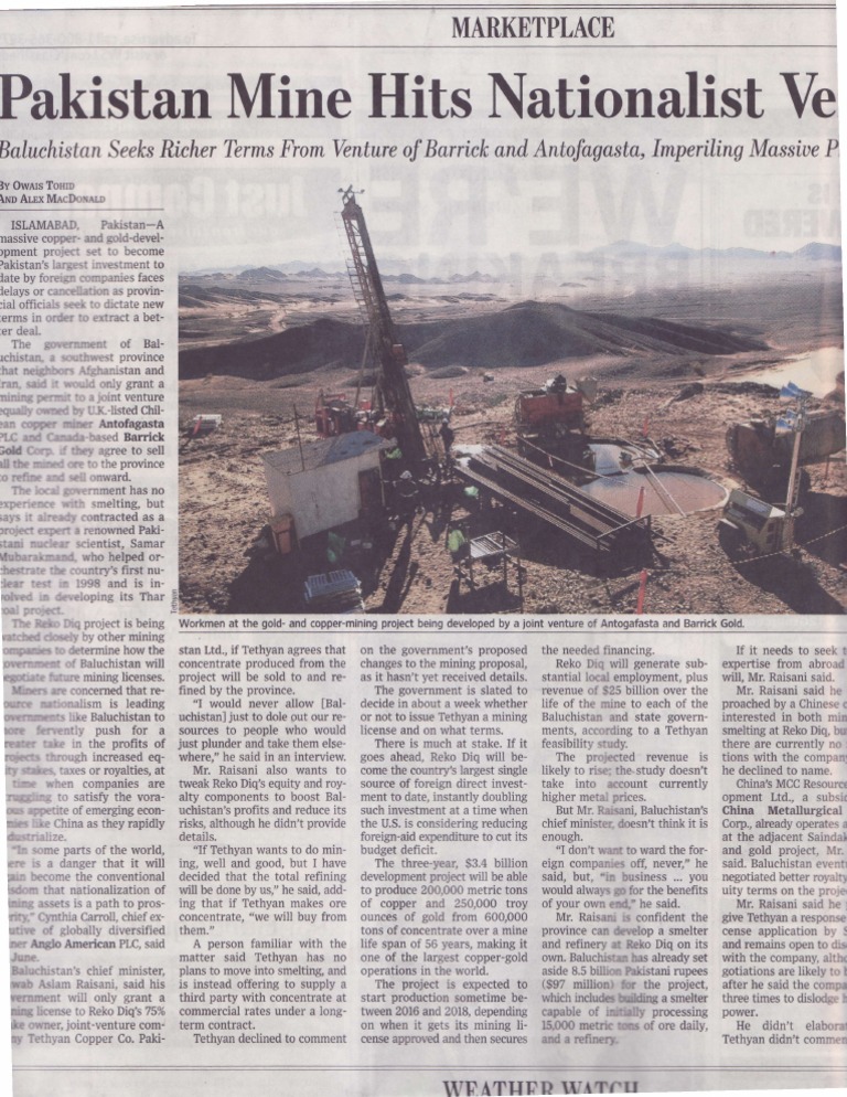 Pakistan 'S Mine | PDF | Mining | Natural Materials