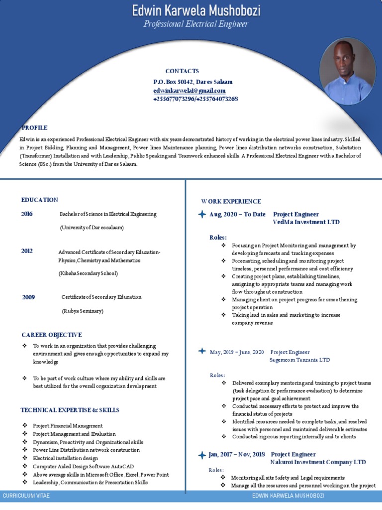 CV Edwin Karwela | PDF