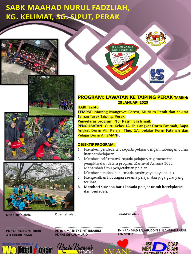 Tapak Opr Lawatan Tailing Smanf 2022 | PDF