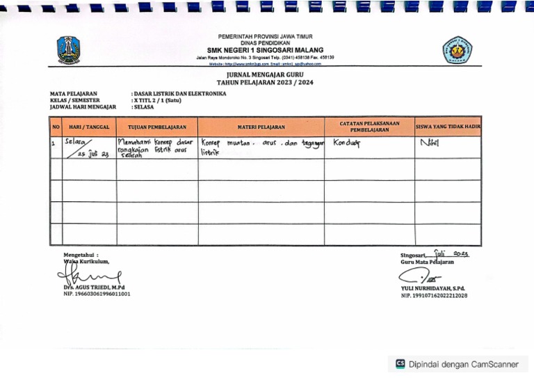 Jurnal Dle X Titl 2 Juli | PDF