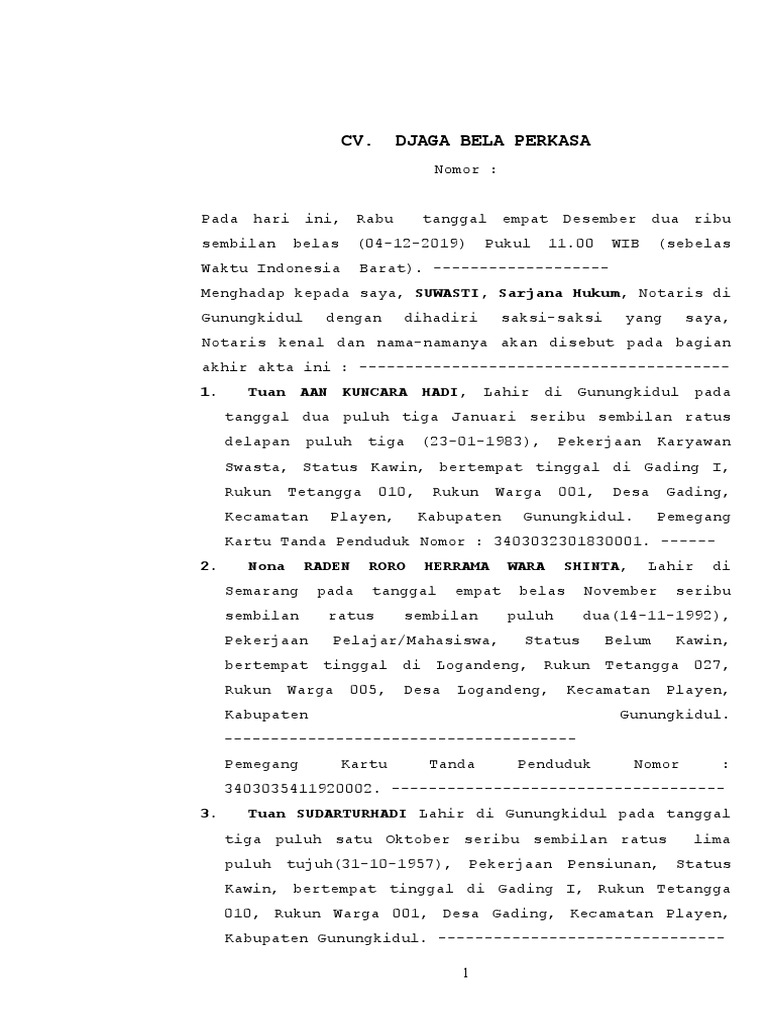 CV Djaga Bela Perkasa | PDF