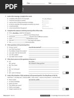 Answer Key For The 11th Grade English Final Test | PDF