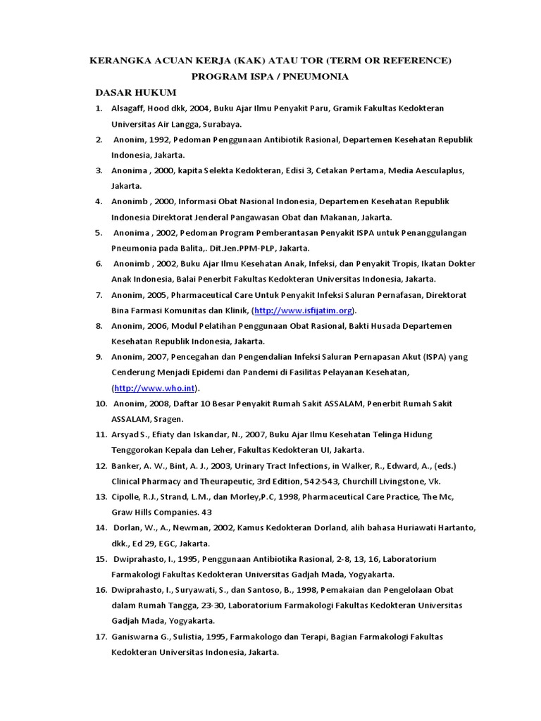 Tor Ispa Peneumoni | PDF