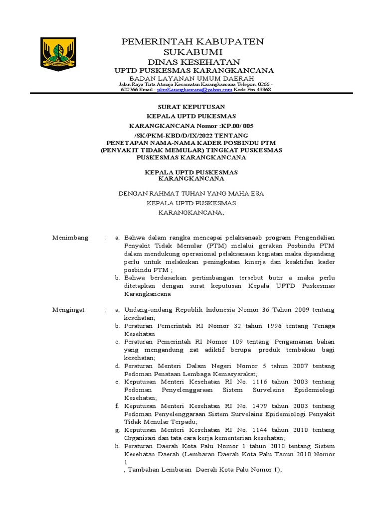 4.5.1 D SK-PTM POSBINDU | PDF