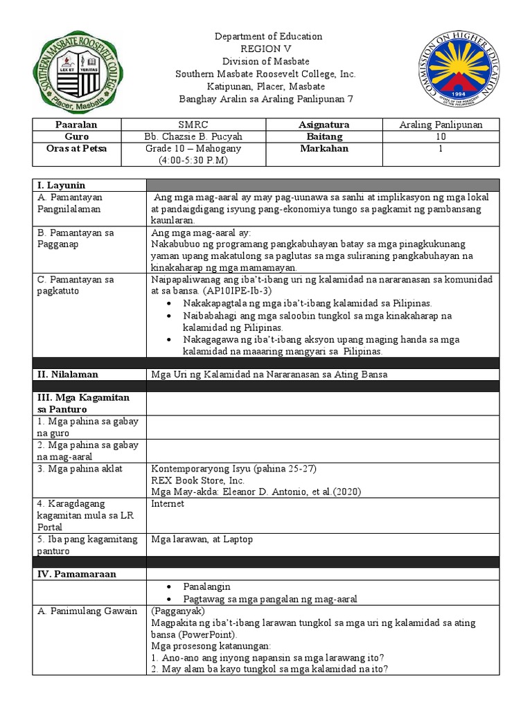 Lesson Plan For Final Demo | PDF