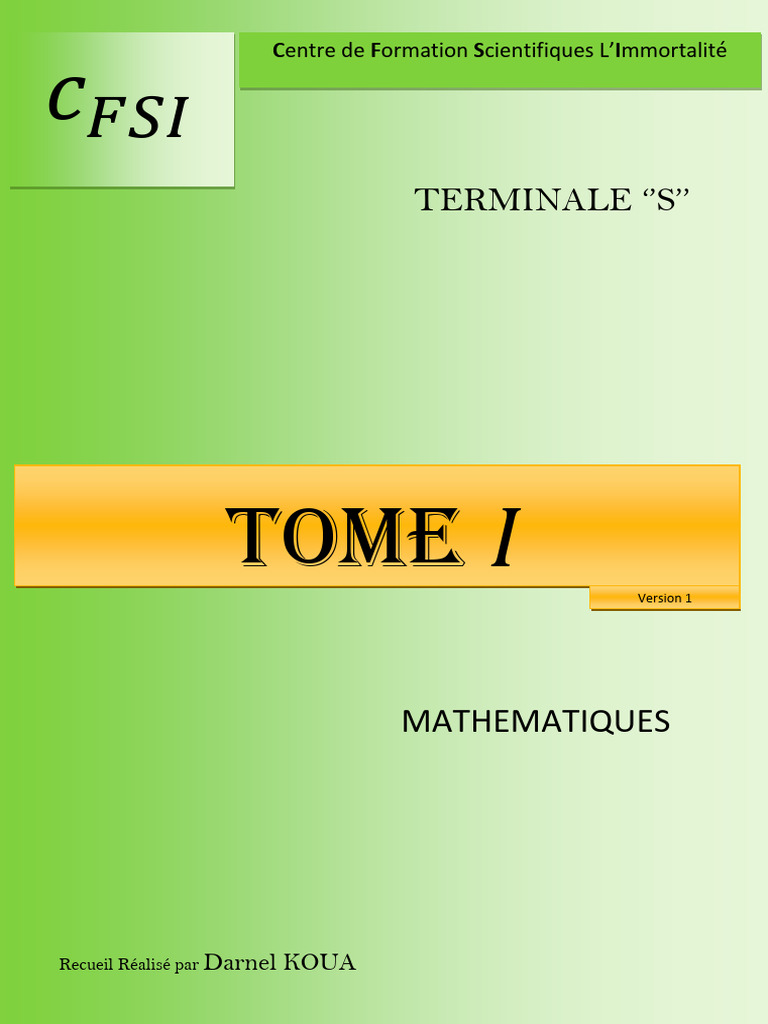 Fascicule Maths | PDF