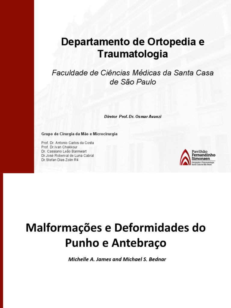 Cap 42 - Malform-Deform. Punho e Antebraço | PDF