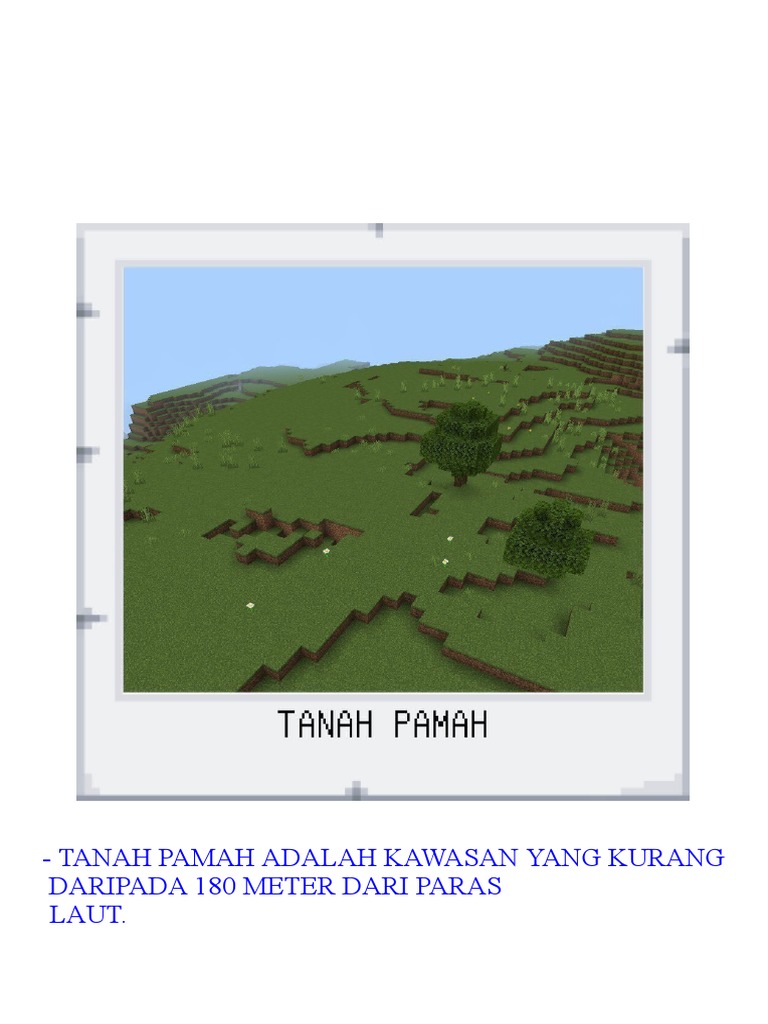 Jenis Muka Bumi Di Minecraft | PDF