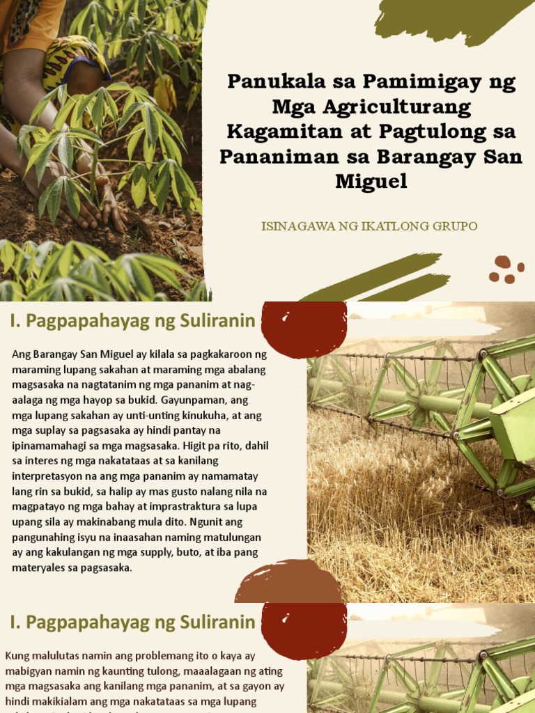 Powerpoint Presentation Example Sa Paggawa NG Proyekto Sa Komunidad | PDF