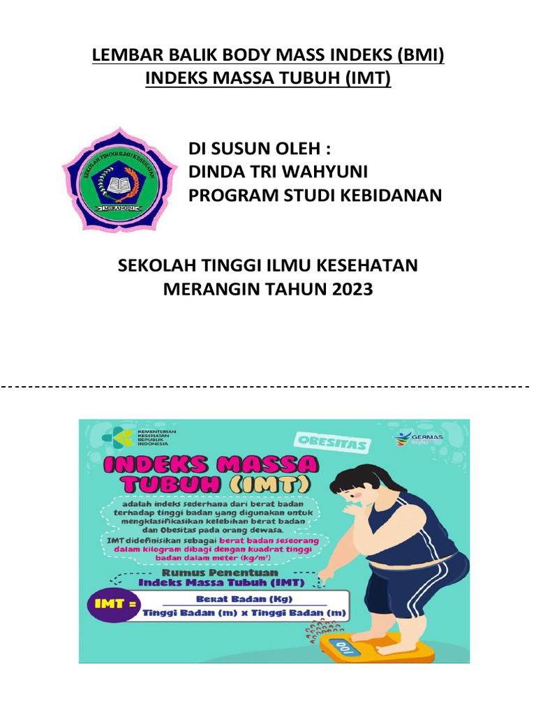 Lembar Balik Body Mass Indeks (Bmi) | PDF