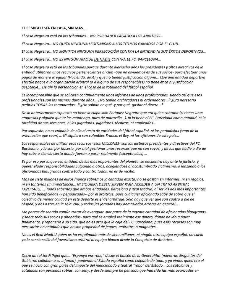 Barça y Pagos | PDF