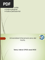 Indice Cpod y Ceo Dental | PDF | Diente | Odontología