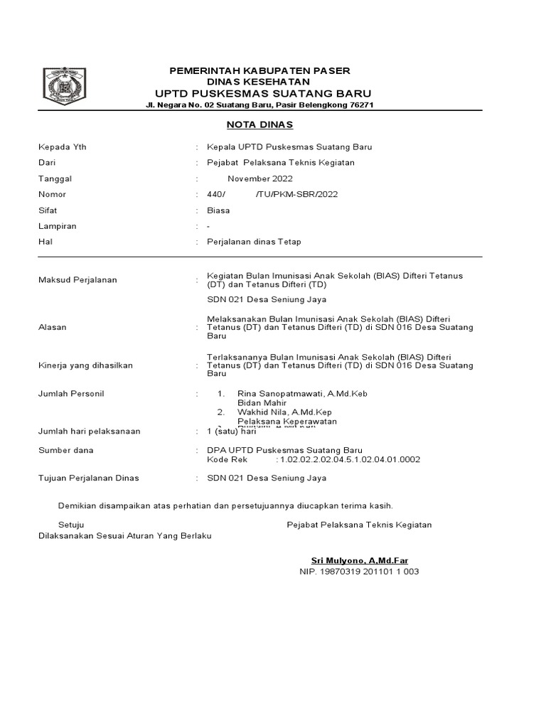 SPJ Bias DT TD Seniung Jaya SDN 021 TH 2022 | PDF