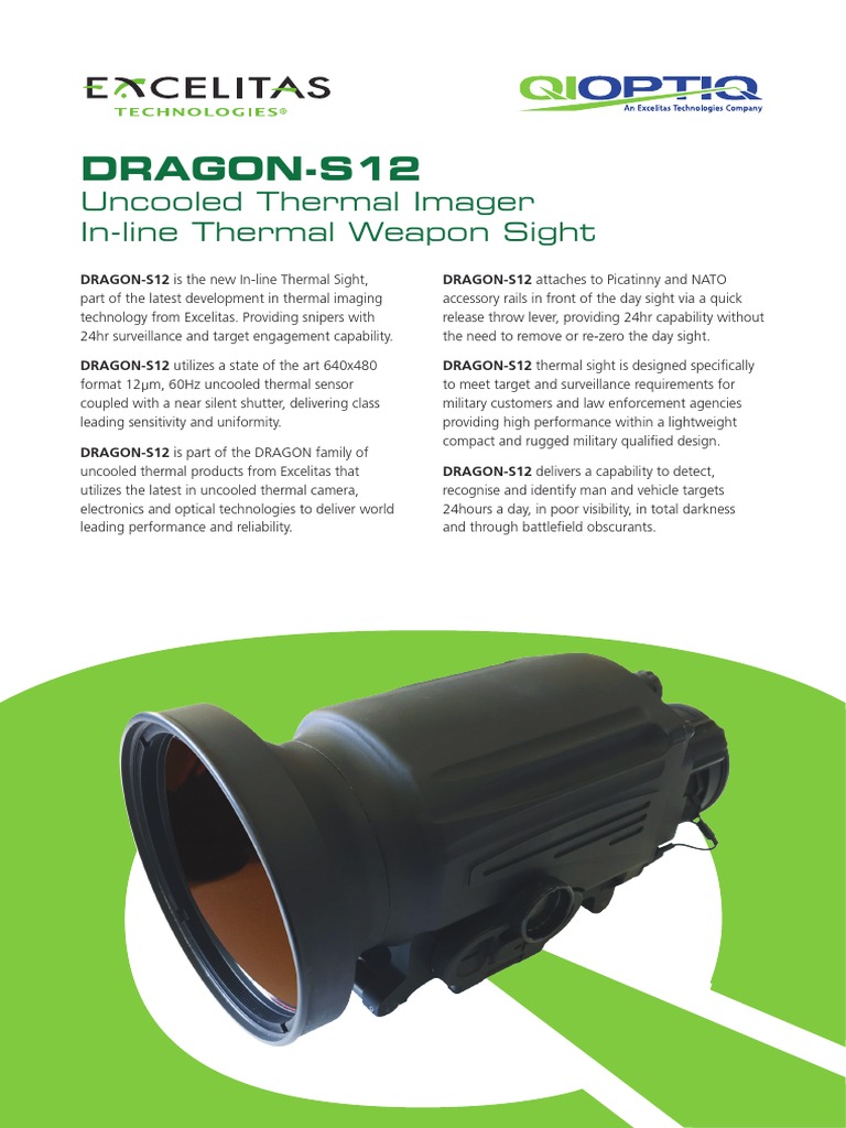 DL DRAGON-S12 Datasheet | PDF | Thermography | Imaging