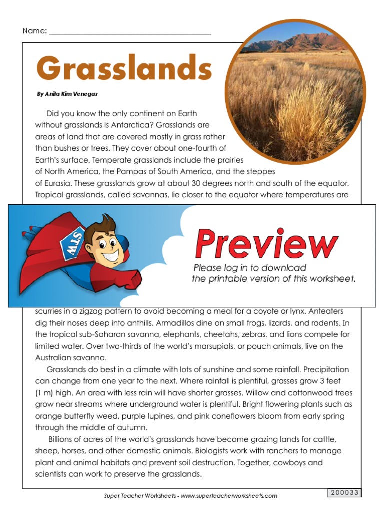 6th Grasslands | PDF | Grassland | Temperate Climate