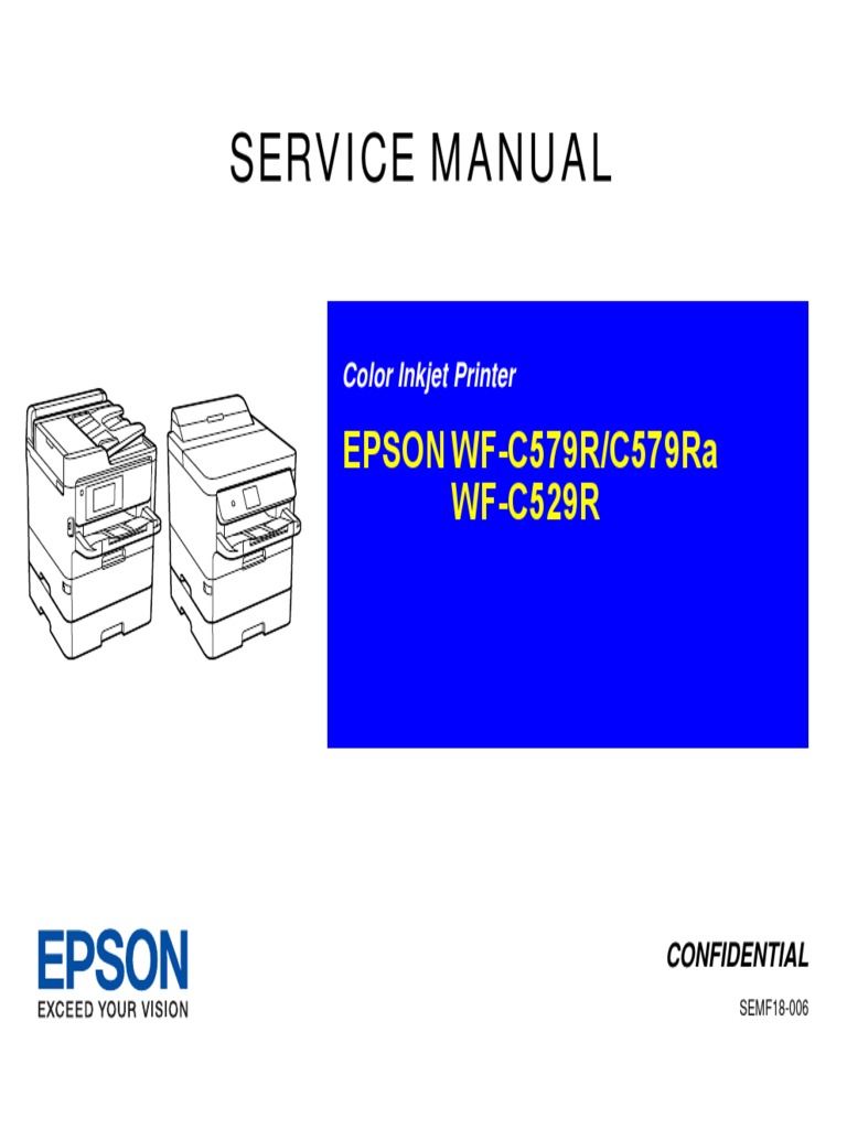 WF-C579R WF-C579Ra WF-C529R A Service Manual | PDF | Troubleshooting | Printer (Computing)