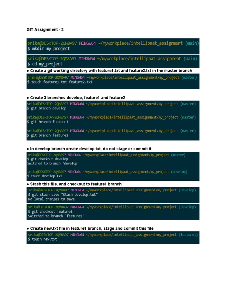 GIT Assignment - 2 | PDF