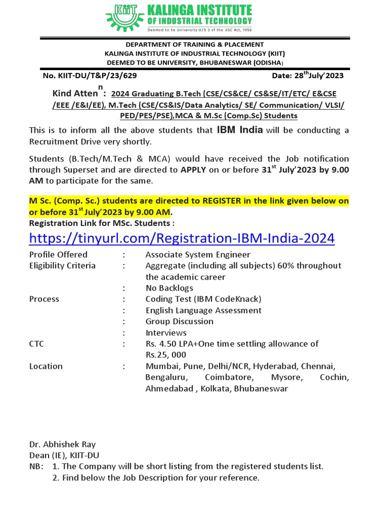 IBM India Recruitment Drive 2024 | PDF | Discrimination | Ibm
