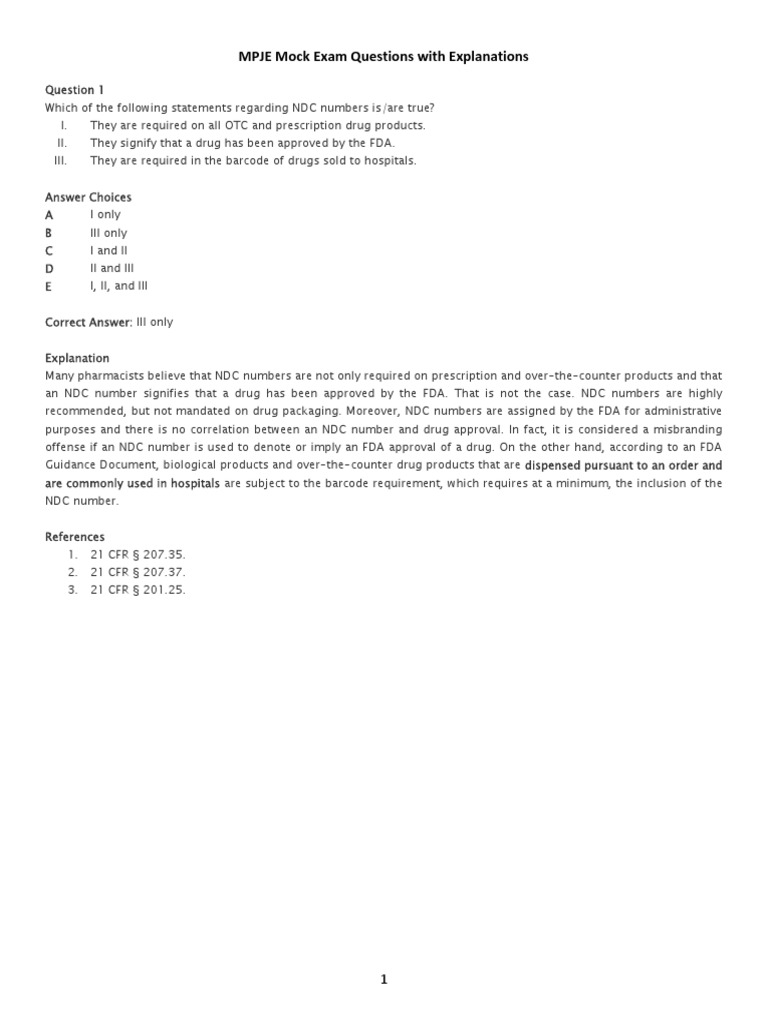 FL MPJE Mock Exam | PDF | Medical Prescription | Pharmacy